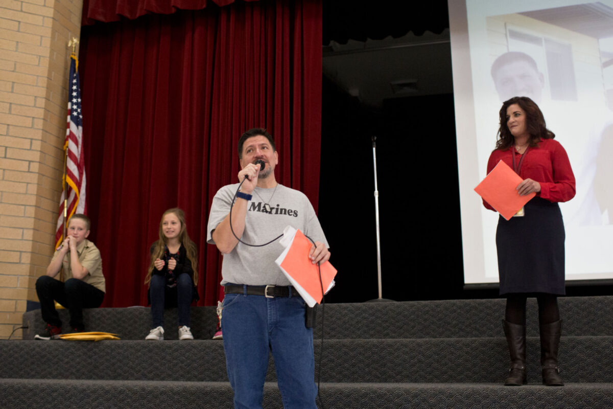 Orem Elementary School honors custodian for service in armed forces | News, Sports, Jobs - Daily ...